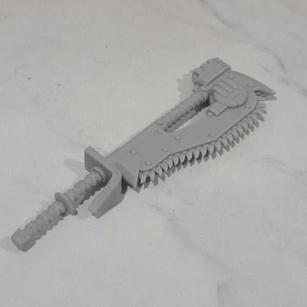 Custom Great Two-Handed Chain Axe for JoyToy Grimdark Marine Action Fi ...