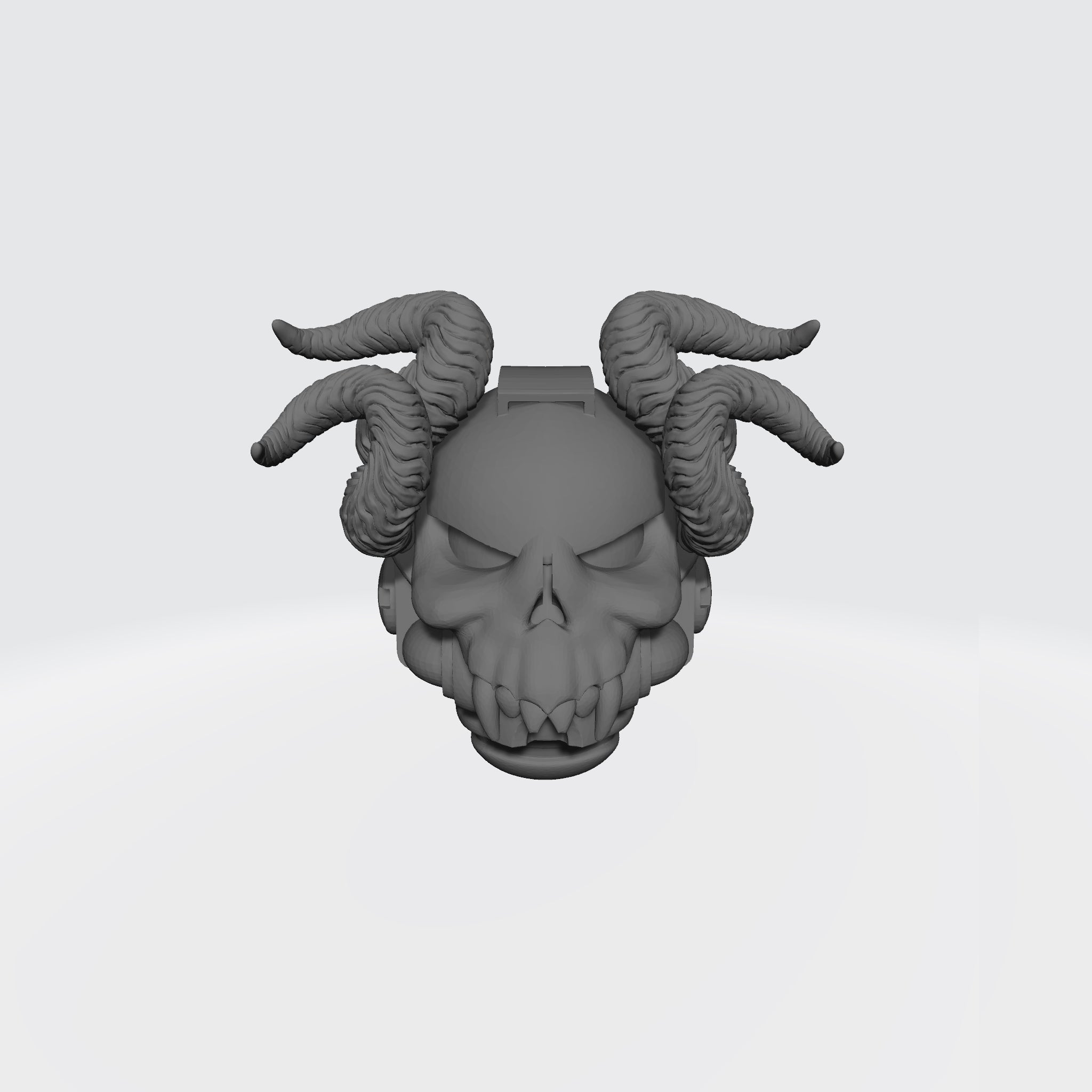 Night Terrors Helmet with Fanged Skull and Double Horns for JoyToy Spa ...