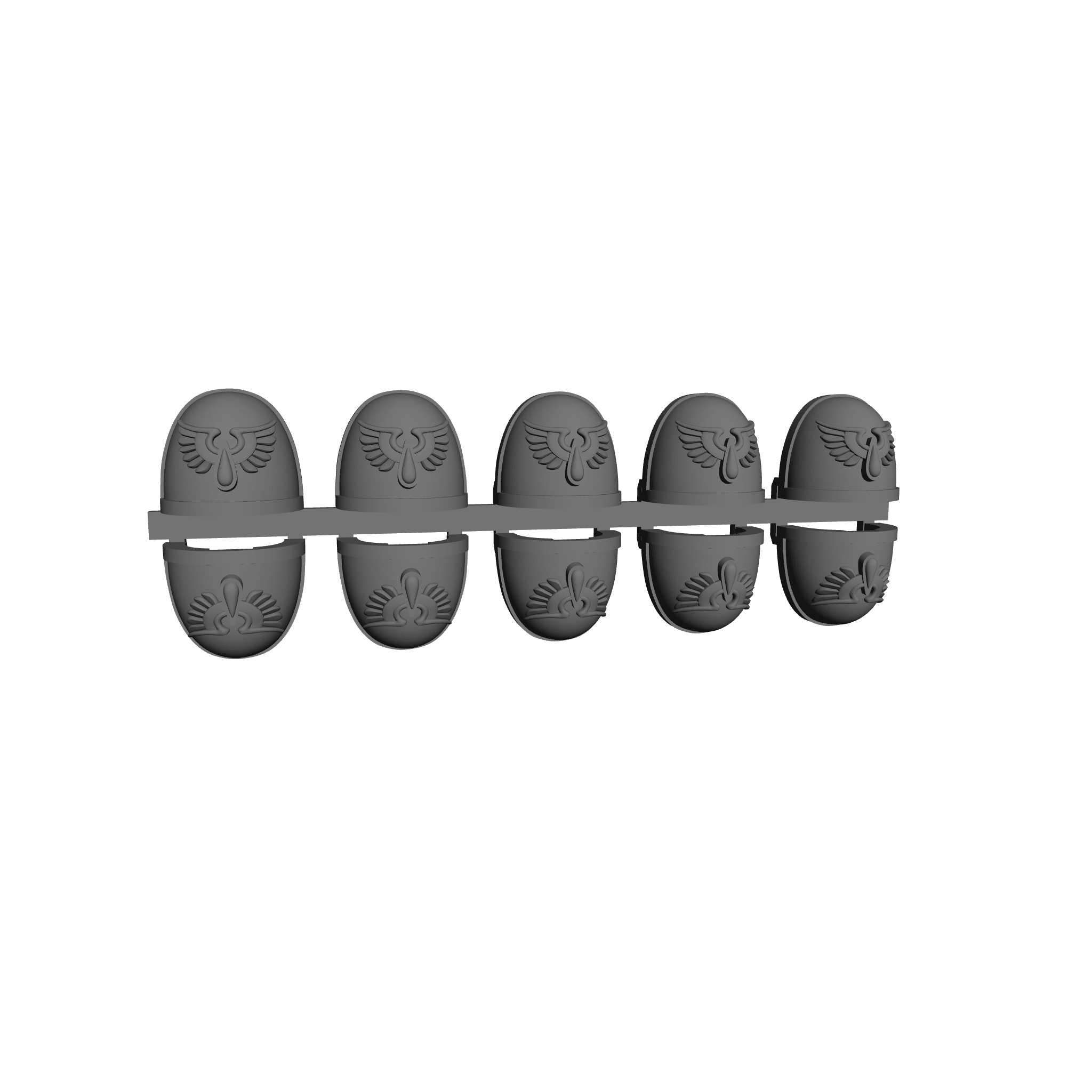 10x Sanguis Legion Shoulder Pads G:4 T1-01 compatible with 28mm Scale ...
