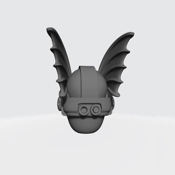 Night Terrors Helmet with Skull and Demon Wings for JoyToy Traitor Mar ...