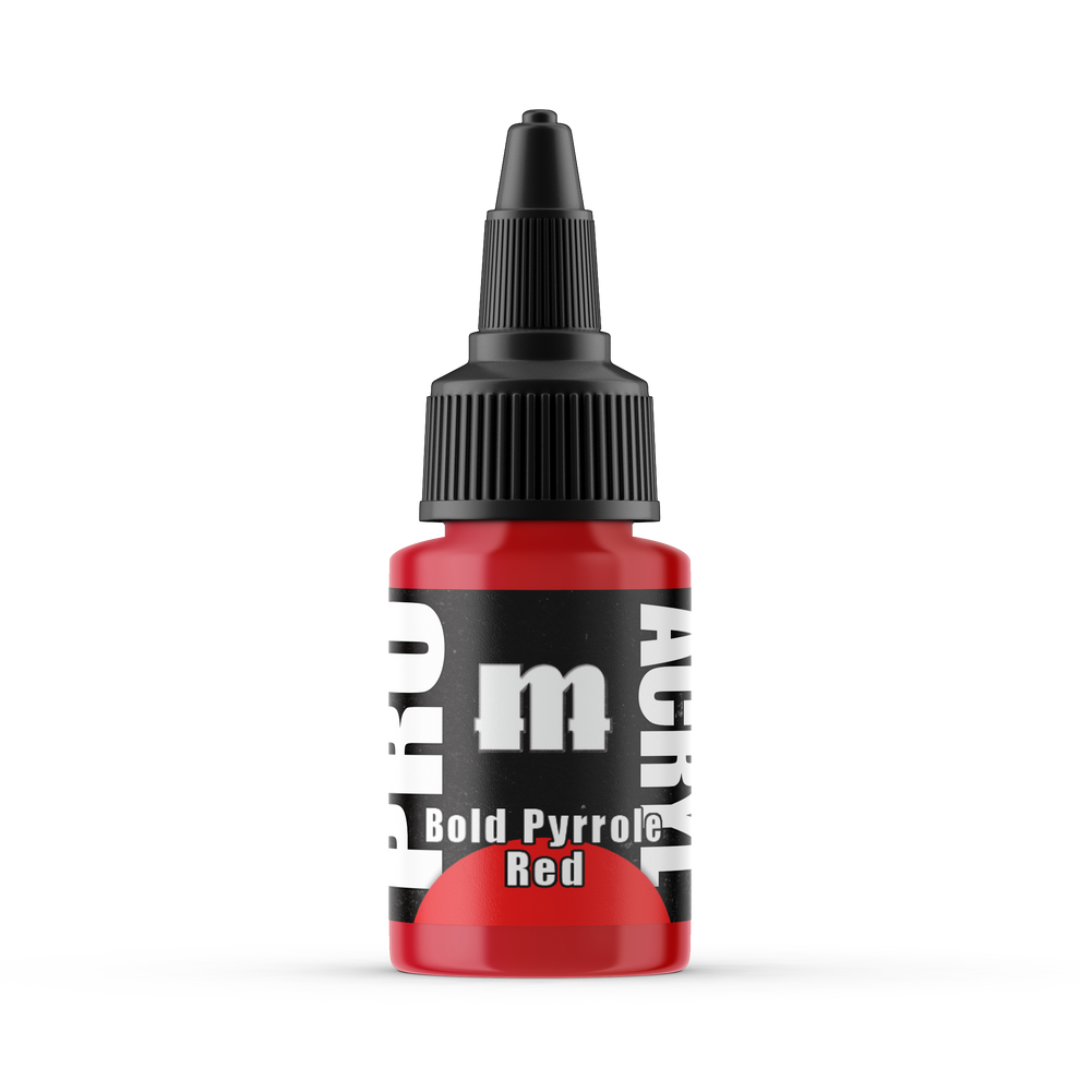 003-Pro Acryl Bold Pyrrole Red Paint – 18th Scale Armory